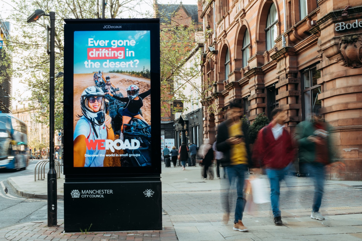 WeRoad launch first Manchester OOH campaign using UGC to inspire 'once ...