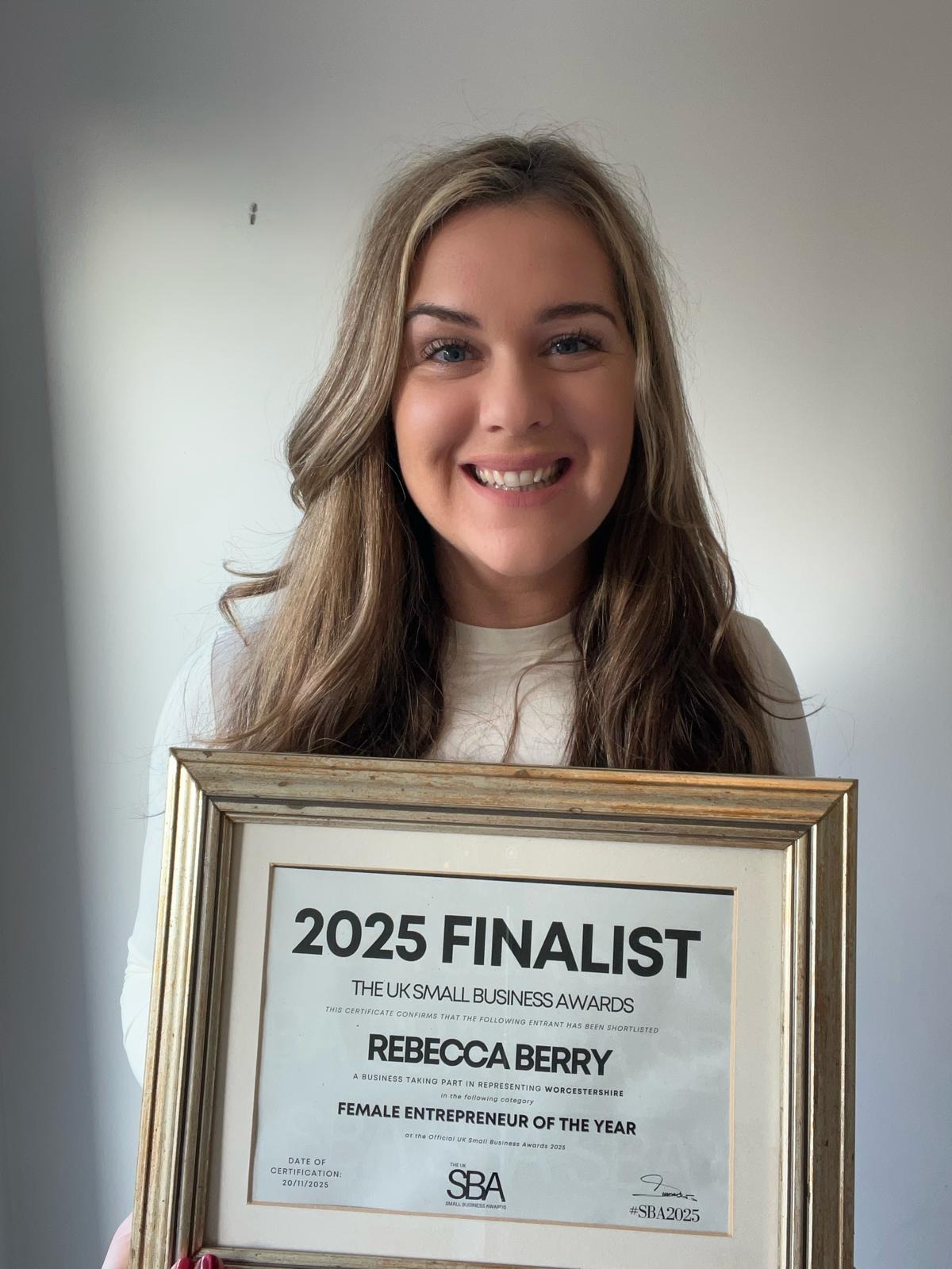 Mum of two Rebecca Berry shortlisted for Female Entrepreneur of the ...